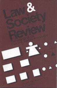 LSR History | Law & Society Association