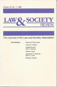 LSR History | Law & Society Association