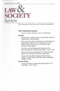 LSR History | Law & Society Association